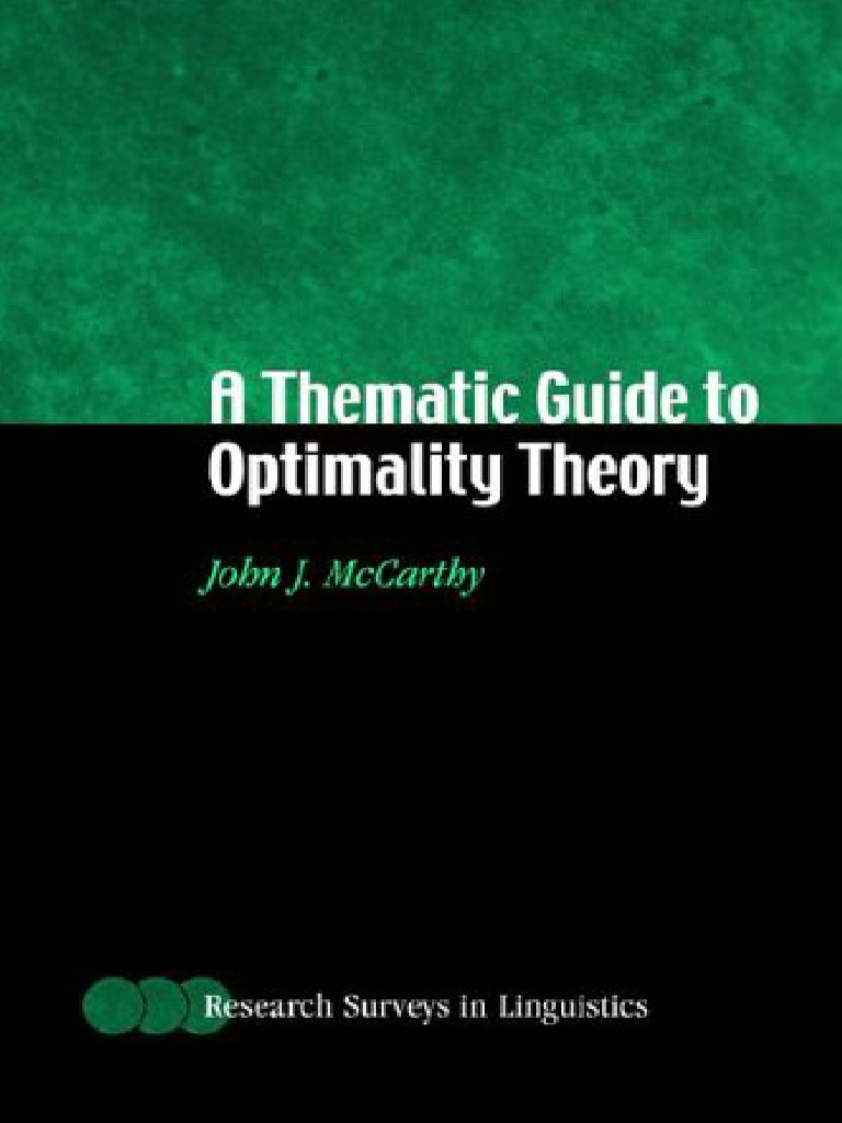 The CORE of Optimality Theory-1-62 | PDF | Phonology | Linguistics