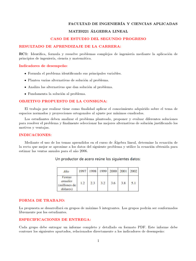 MATZ0221 Casode Estudio Progreso 2 | PDF | Ecuaciones | Álgebra
