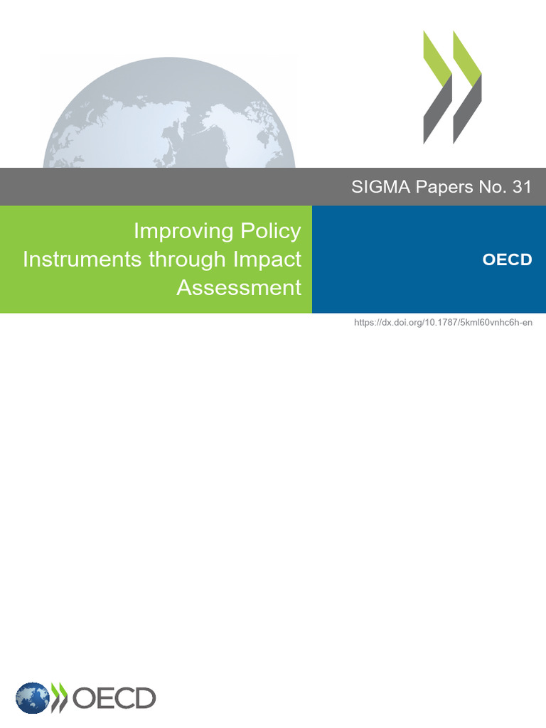 Improveing Policy Instrument Through Impact asessment-SIGMA | PDF ...