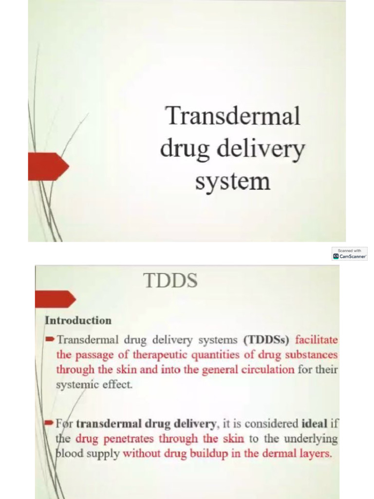 Transdermal patches | PDF