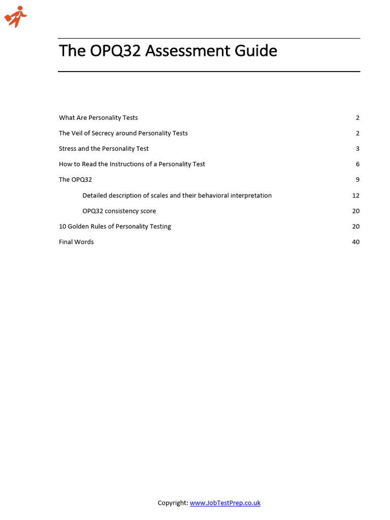 Personality Guide Opq Uk | PDF | Self Report Study | Empathy