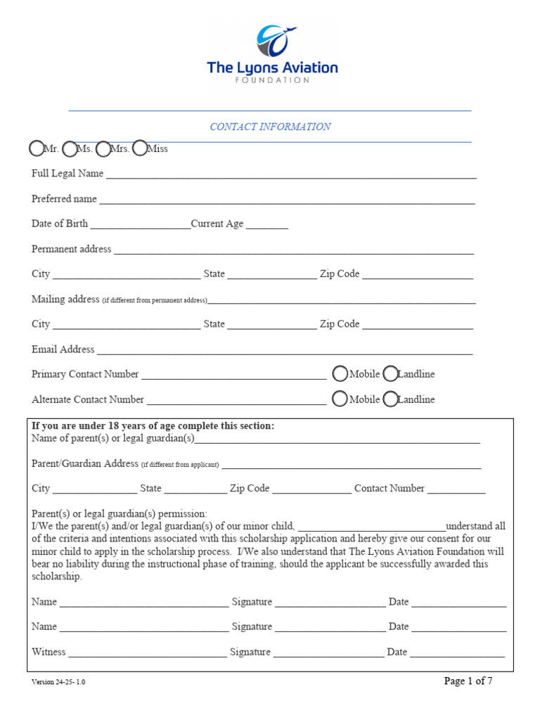 2024 LAF Application | PDF