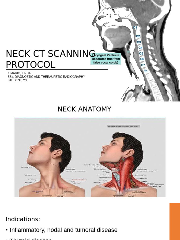 Neck CT Scanning Protocol | PDF | Ct Scan | Medical Specialties