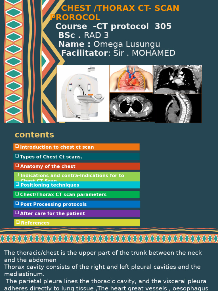 6. Chest PPT | PDF | Thorax | Ct Scan