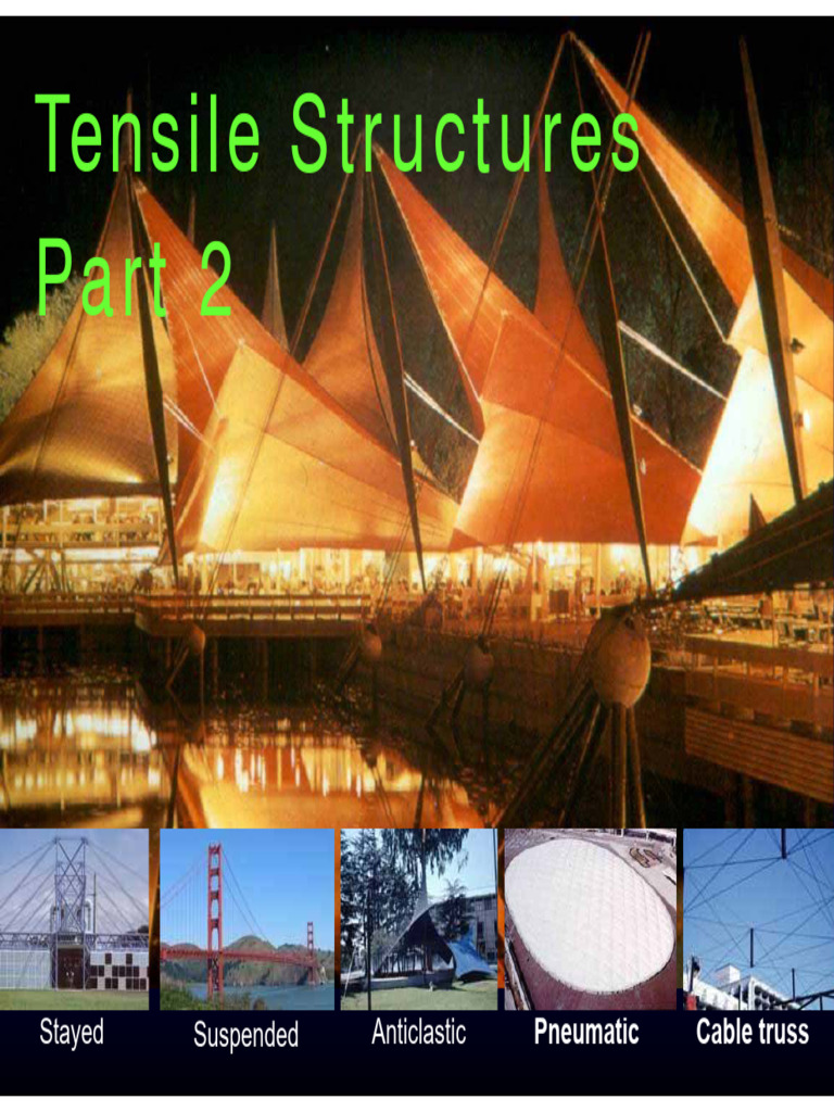 Advanced Building Technology Lecture 4 Tensile Structure Part 2 | PDF ...