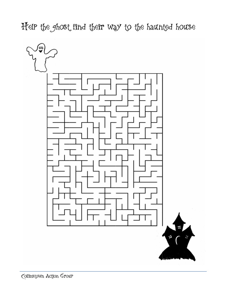 Halloween Ghost Maze Activity | PDF