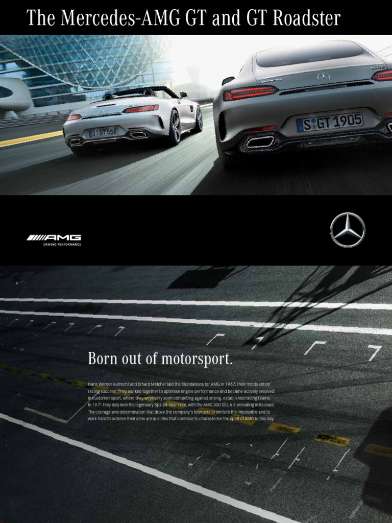AMG-GT-and-Roadster | PDF | Car | Motor Vehicle
