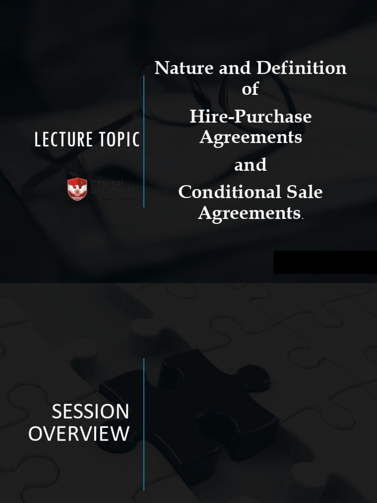 Hire Purcahse - Conditional Sale Agreement - 9.5.2024 | PDF | Option ...