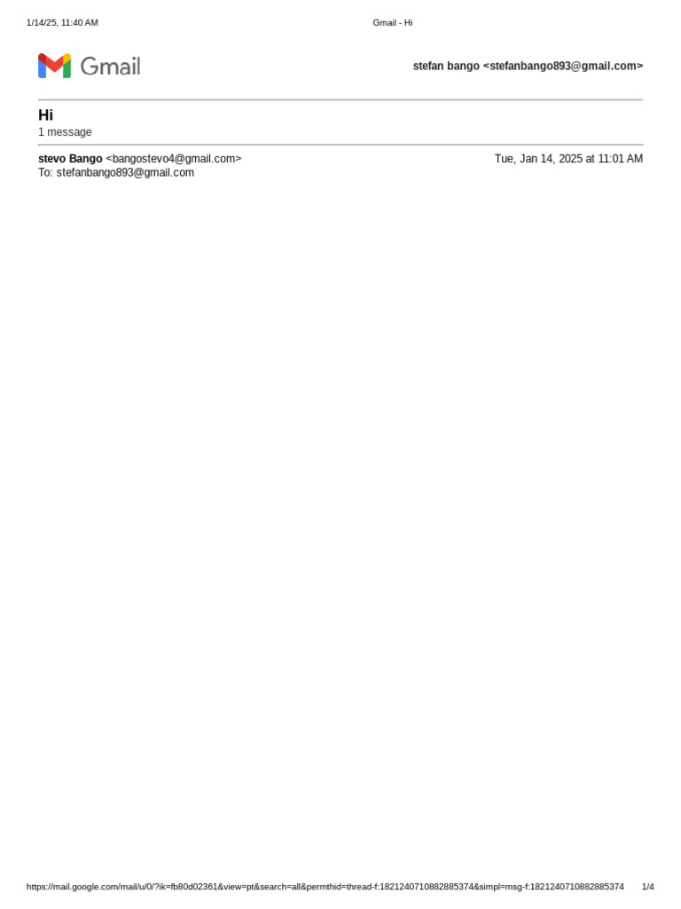 Gmail Conversation Overview | PDF