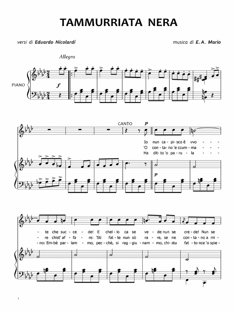 Tammurriata Nera | PDF