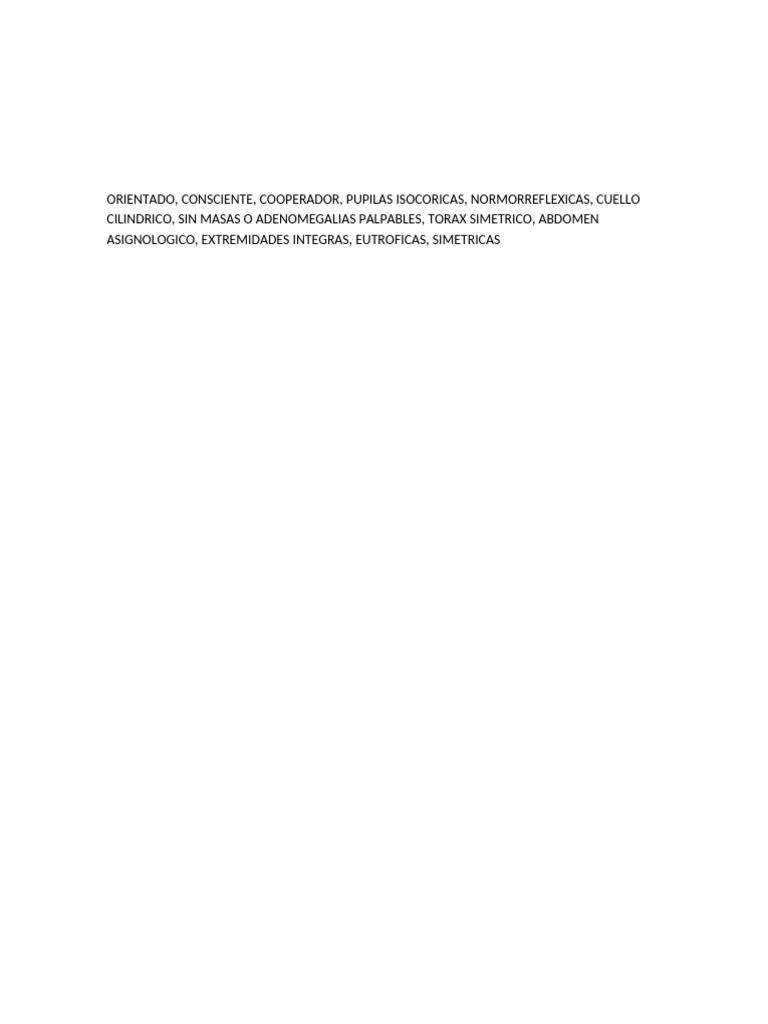 Exploracion Fisica Normal | PDF