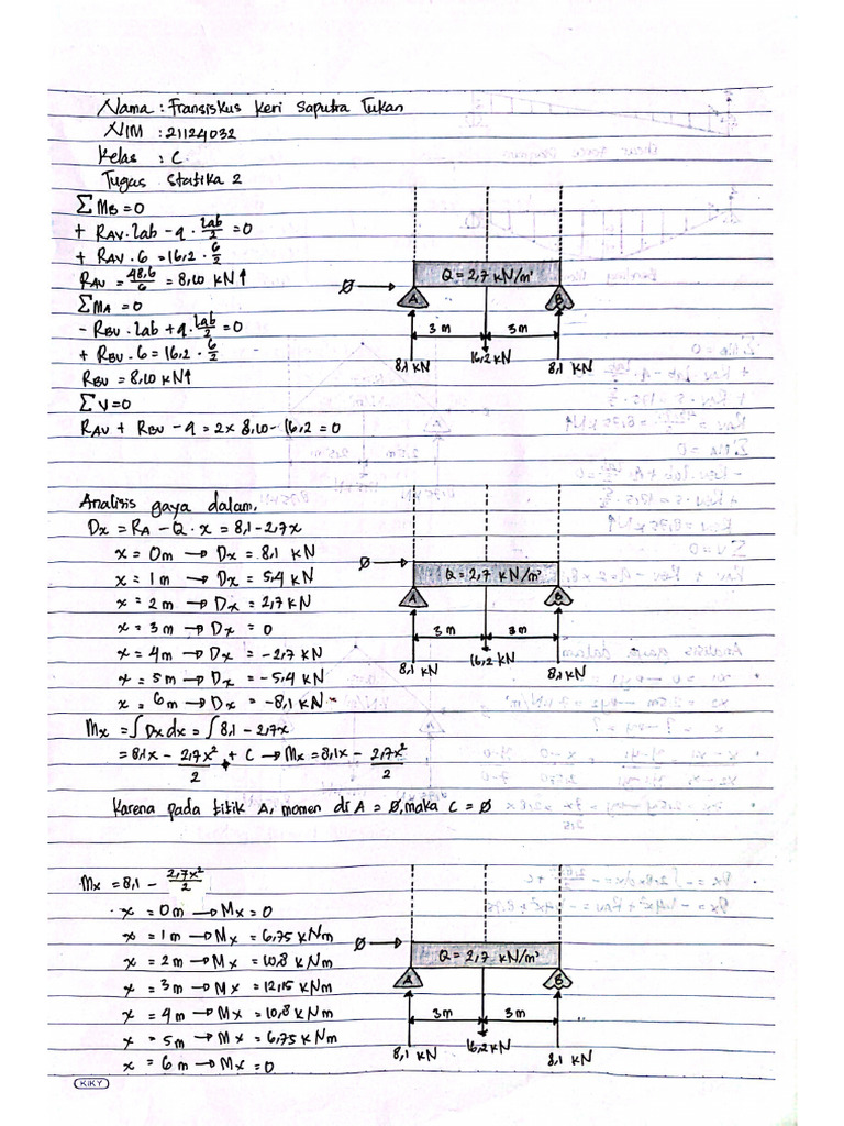 Tugas 2 Statika | PDF