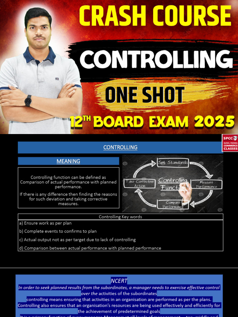Controlling Cuet 2025 Revision With Ncert | PDF | Performance Appraisal ...