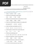 Grade 8 Model Maths | PDF | Integer | Numbers