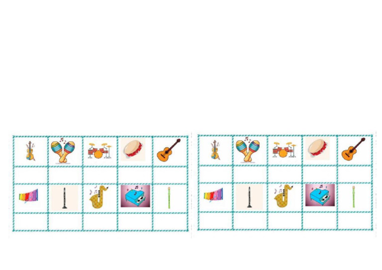 Musical Instruments Matching Game | PDF