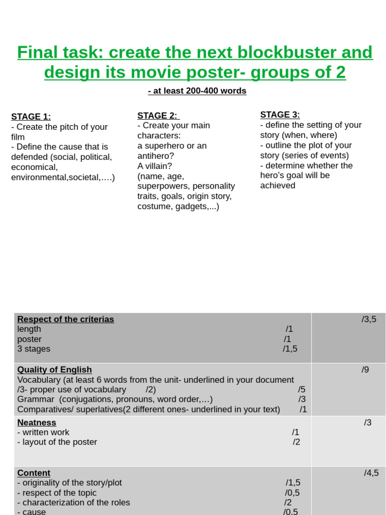 Superheroes Final Task | PDF