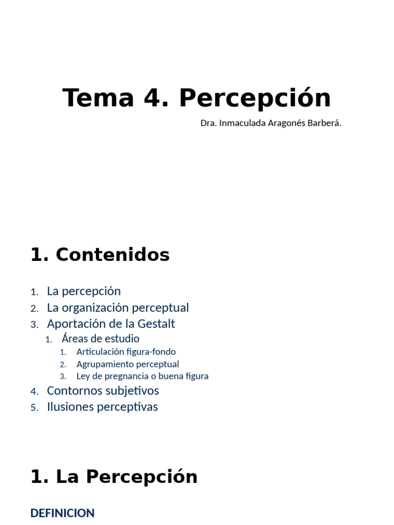 Tema 4. Procesos Psico. Básicos UCV | PDF | Percepción | Sentidos