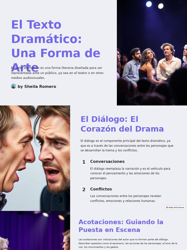 El Texto Dramatico Una Forma de Arte | PDF | Comedia