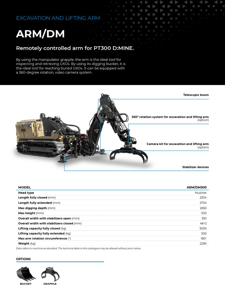 Arm DM Excavation and Lifting Arm en | PDF