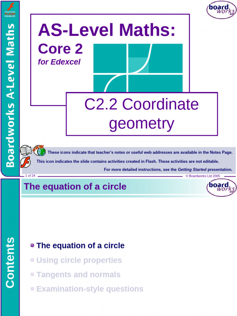 Coordinate geometry 2 | PDF | Circle | Perpendicular