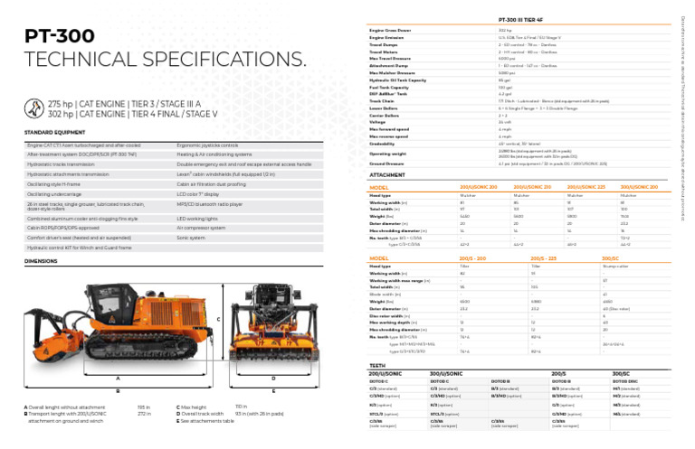 PT-300 III T4F - Tracked - Carriers - FAE - USA | PDF | Engines | Vehicles