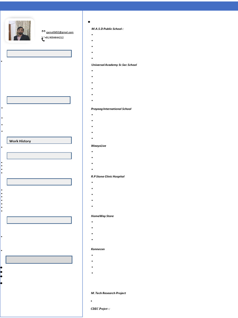 Amol Gupta_Resume (1)-3 | PDF | Web Design | Computing