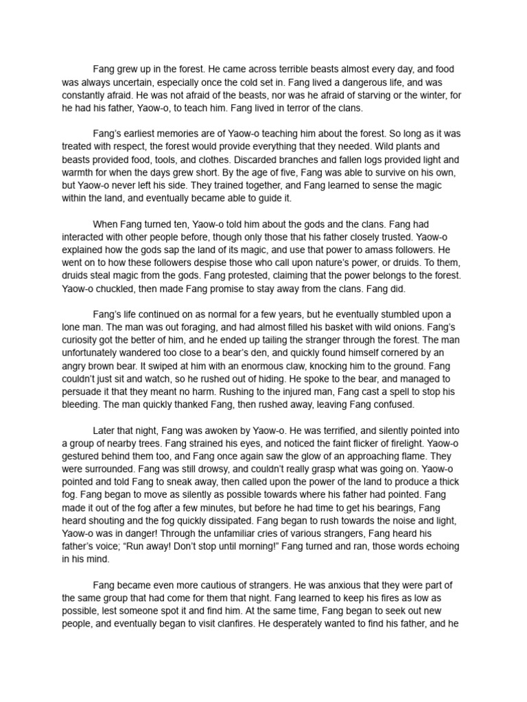 Fang Backstory | PDF
