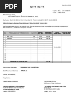 Nota Minta Tahun 2025 | PDF