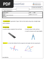 OCR A Level Maths Formula Sheet | PDF | Euclidean Geometry | Geometry
