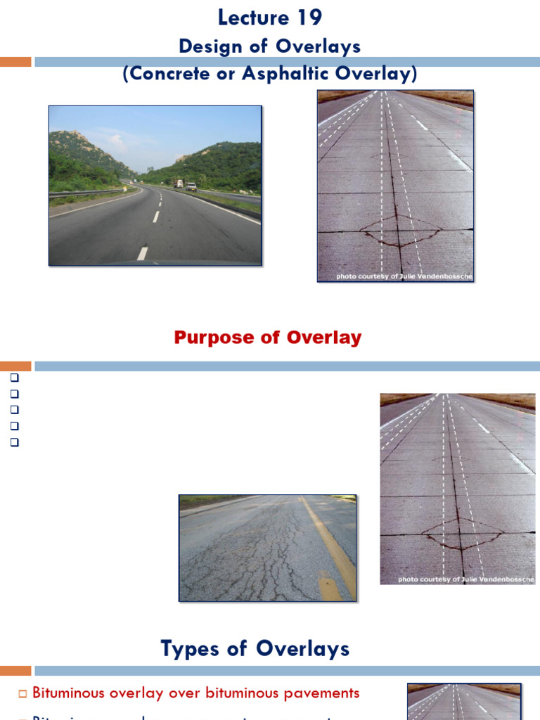 Lecture 19- Design of Overlays BBD | PDF | Road Surface | Civil Engineering