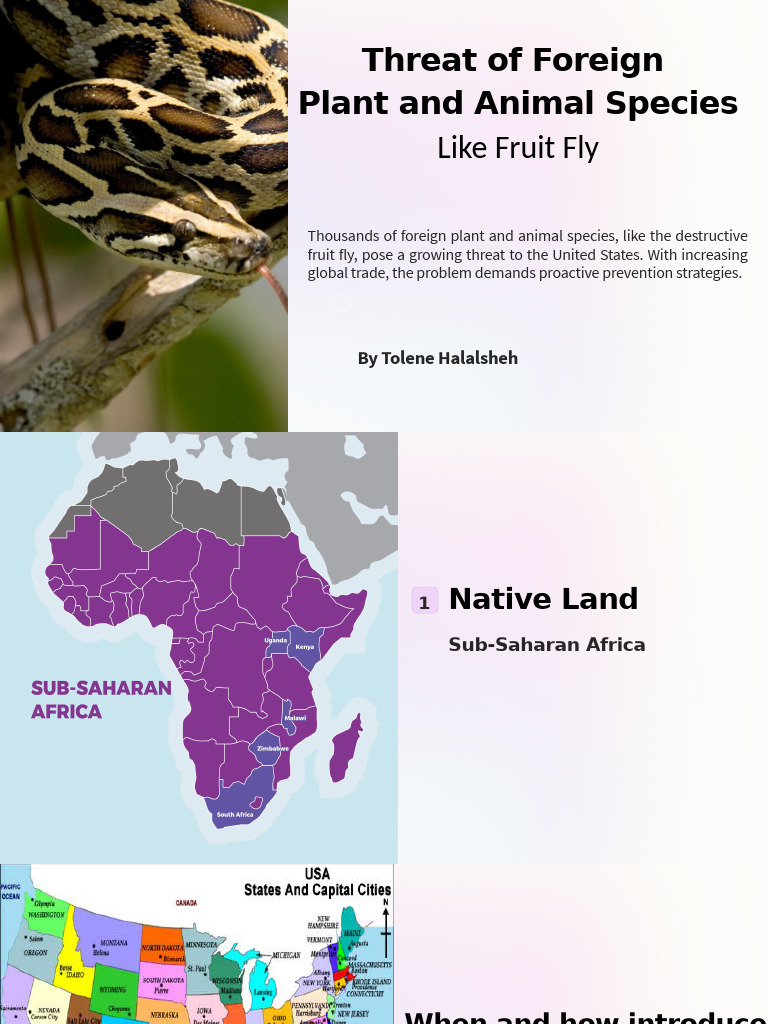 Threat of Foreign Plant and Animal Species | PDF