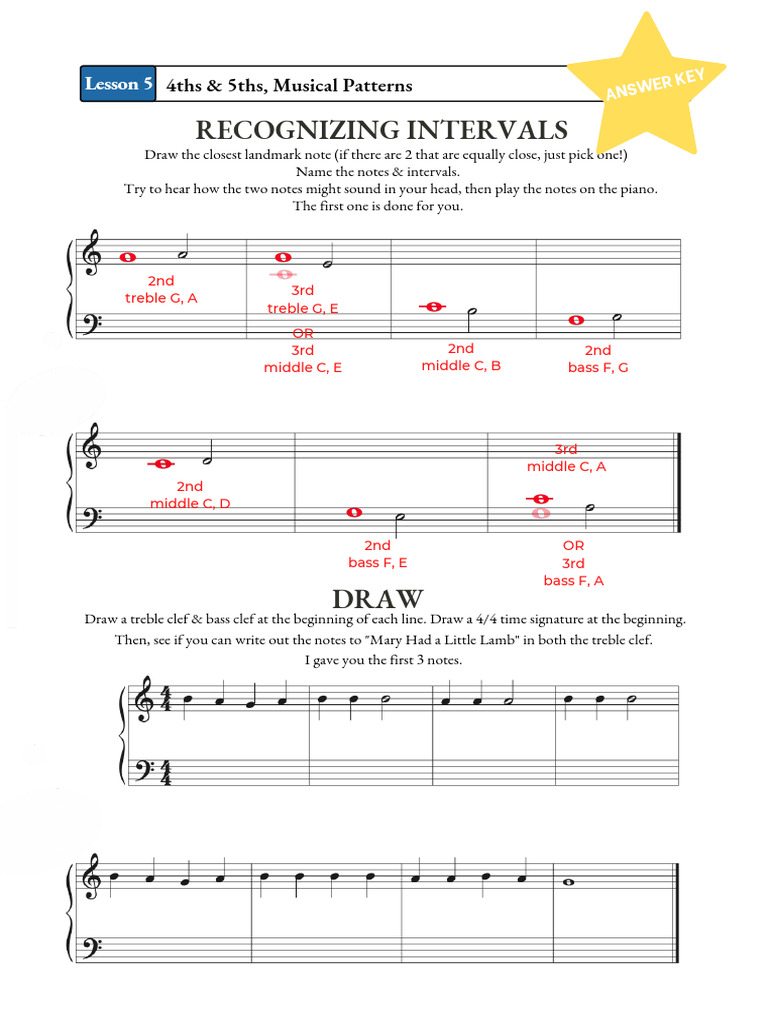Worksheet Answers - Lesson 5 | PDF
