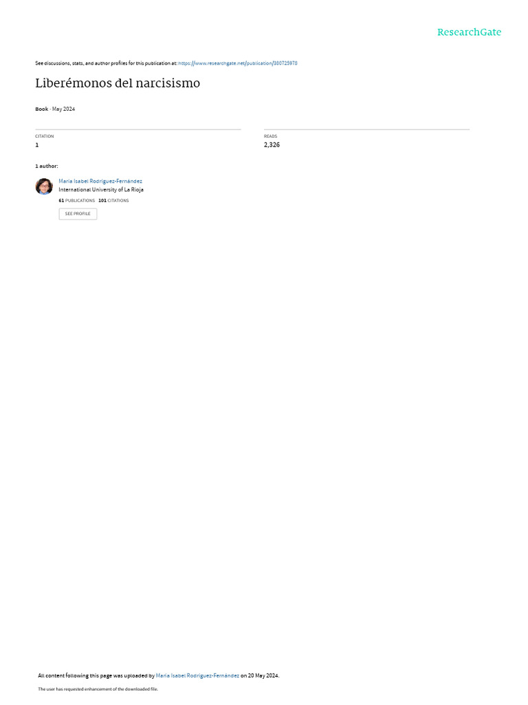 Primera SPG in As Narcis Is Mo | PDF | Narcisismo | Mente