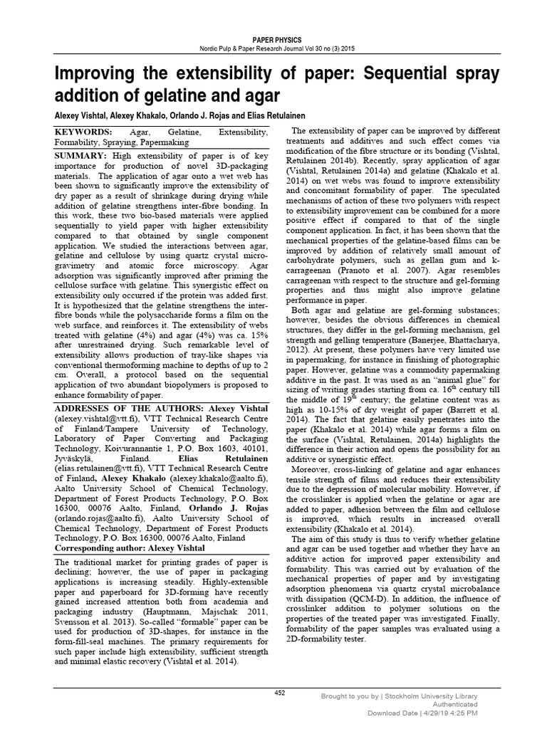 Improving The Extensibility of Paper Seq | PDF | Adsorption | Paper