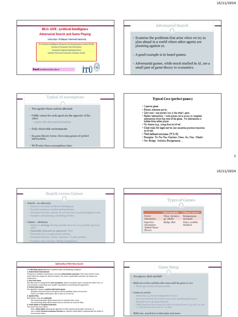 5_Adversarial_Search_Game_Playing | PDF | Algorithms | Algorithms And Data Structures