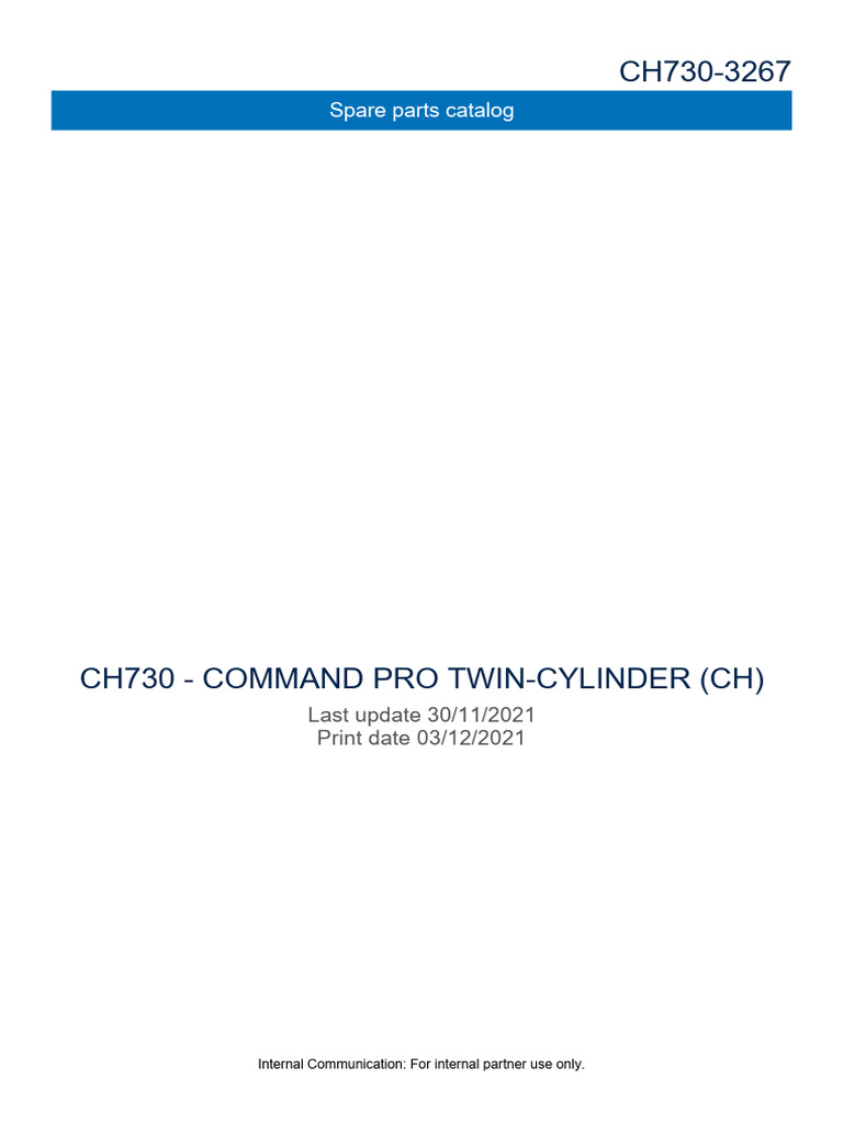 Kohler CH730 Parts Catalog | PDF | Piston | Screw