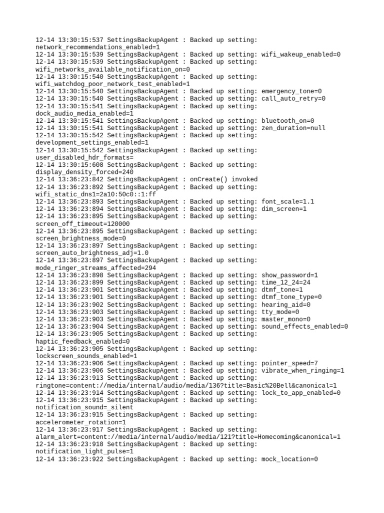 Settings Provider | PDF | Software | Java (Programming Language)