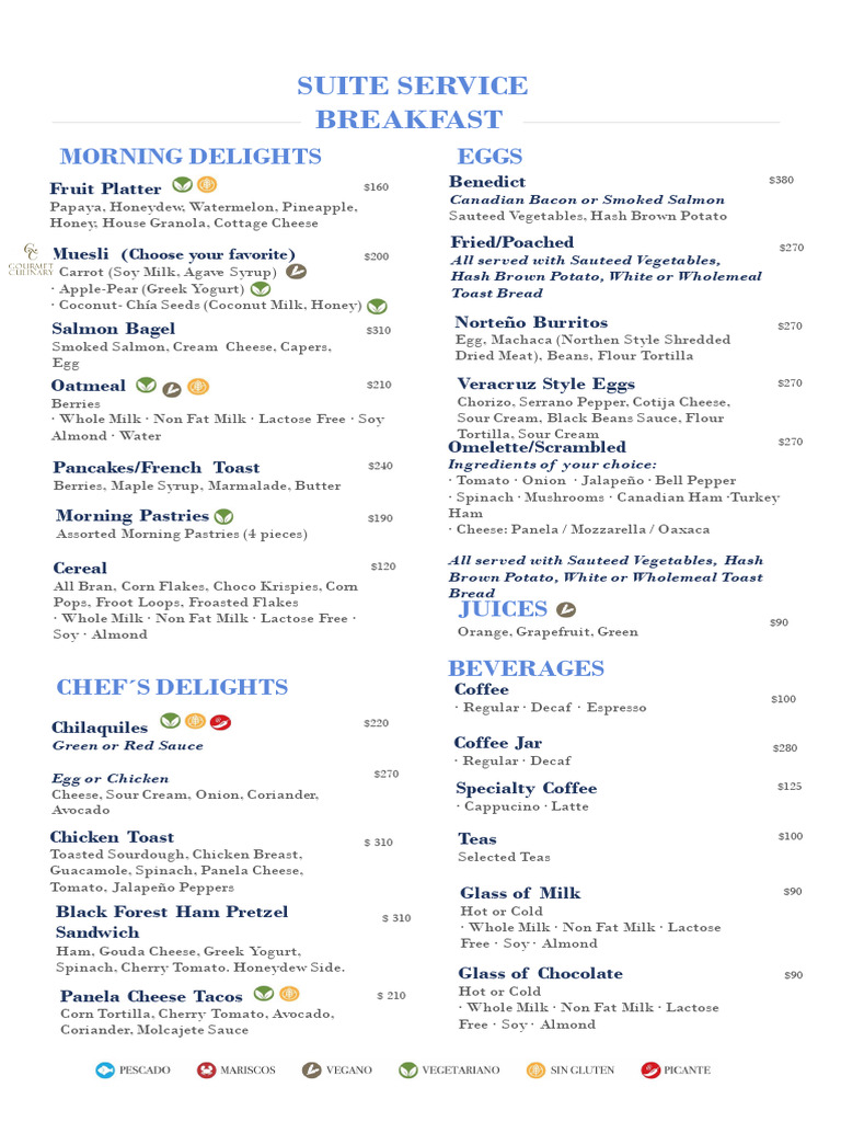 suite-service-menu | PDF | Salad | Taco