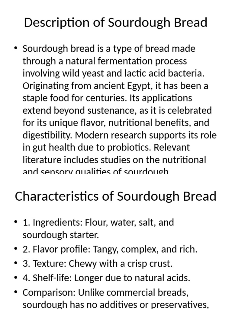 Sourdough Bread: Fermentation & Benefits | PDF