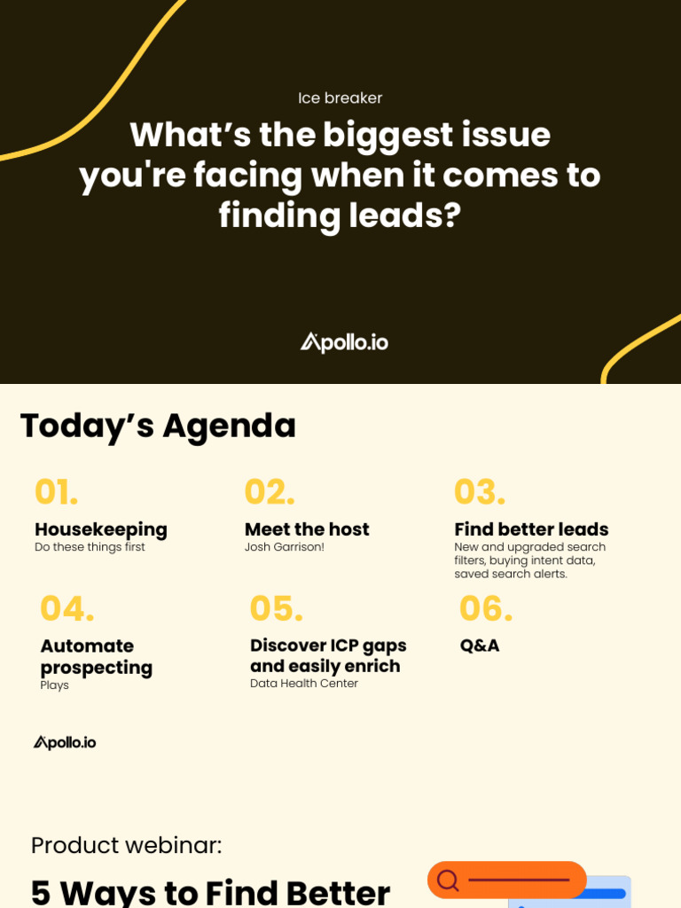 5 Ways to Find Better Leads Webinar | PDF | Internet | Information ...