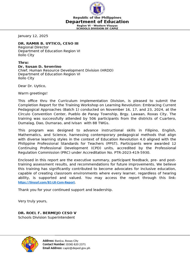 Letter Completion - ECPA | PDF