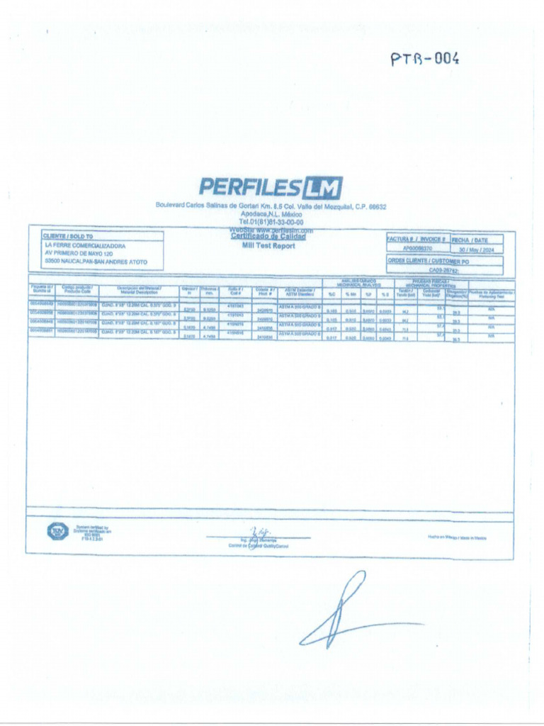 Certificados PTR | PDF