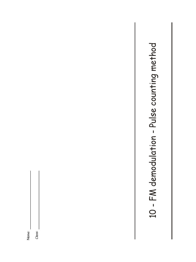 X10 - FM demodulation - Pulse counting method-ans | PDF | Detector ...