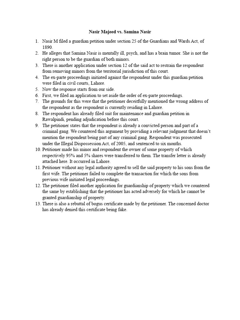 Nasir Majeed vs. Samina Nasirpdf | PDF