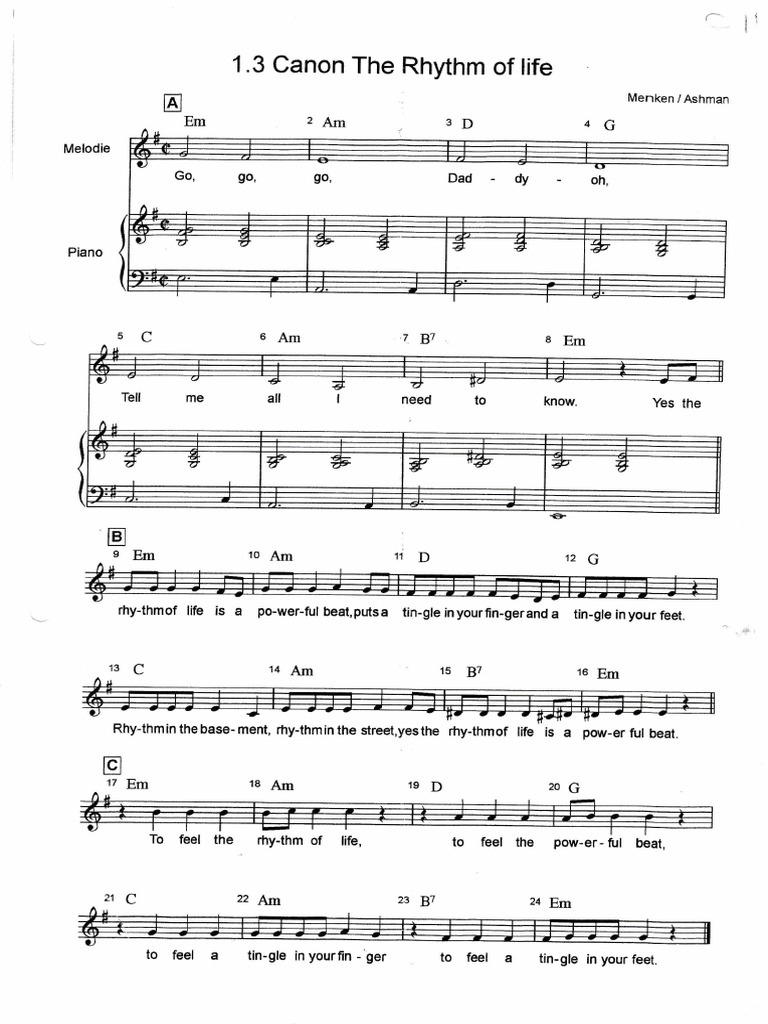 Canon The Rhythm of Life | PDF