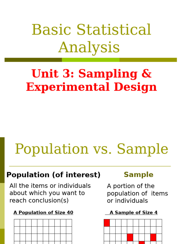 Unit 3 - Sampling and Experimental Design New - Read-Only | PDF ... Unit 3 - Sampling and Experimental Design New - Read-Only | PDF ...