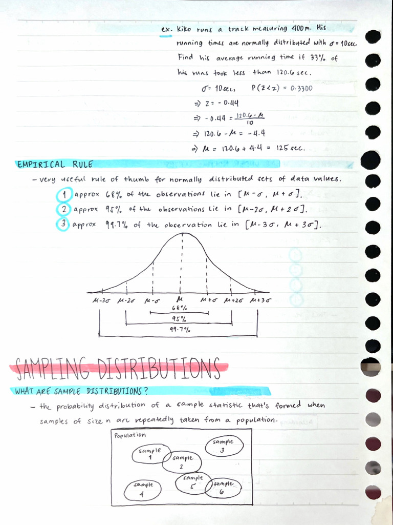 Statpro Long Test 2 Notes | PDF | Statistical Hypothesis Testing | Evidence