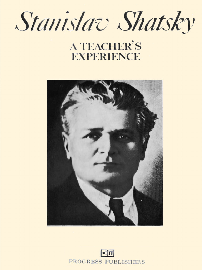 Shatsky, Stanislav — A Teacher's Experience (Progress, 1981) | PDF ...