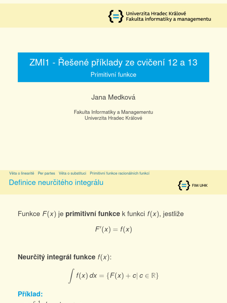 ZMI1 Resene Priklady Cv12 Cv13 | PDF