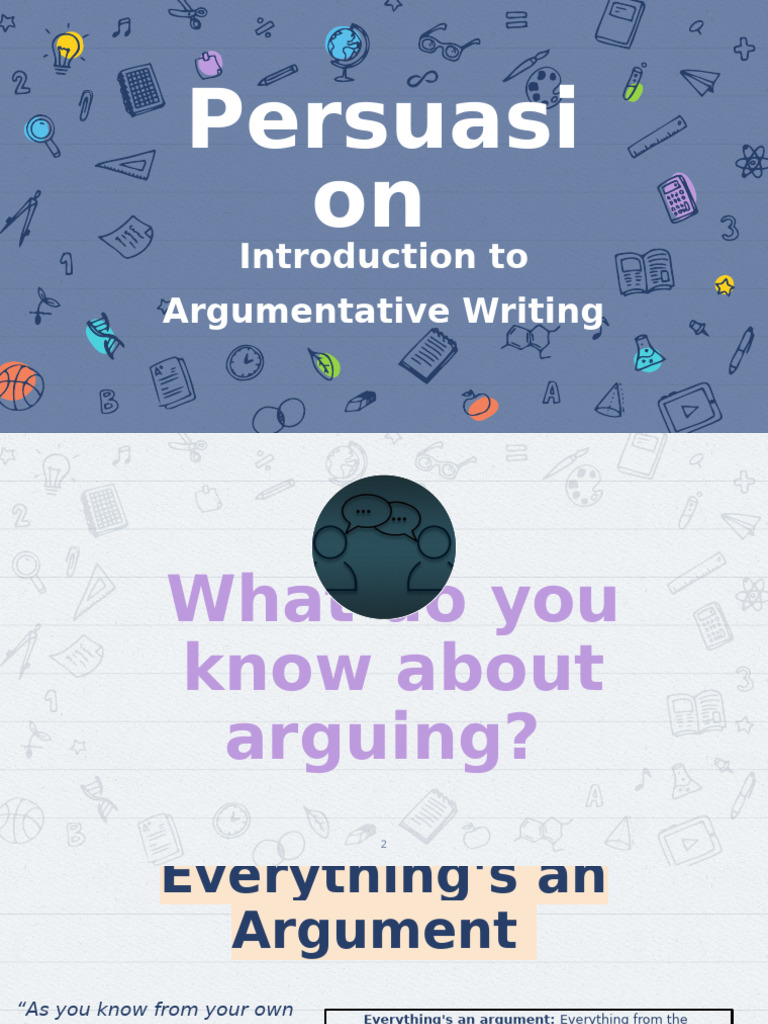 Q4 - Persuasion Intro - Lesson | PDF | Argument | Logos